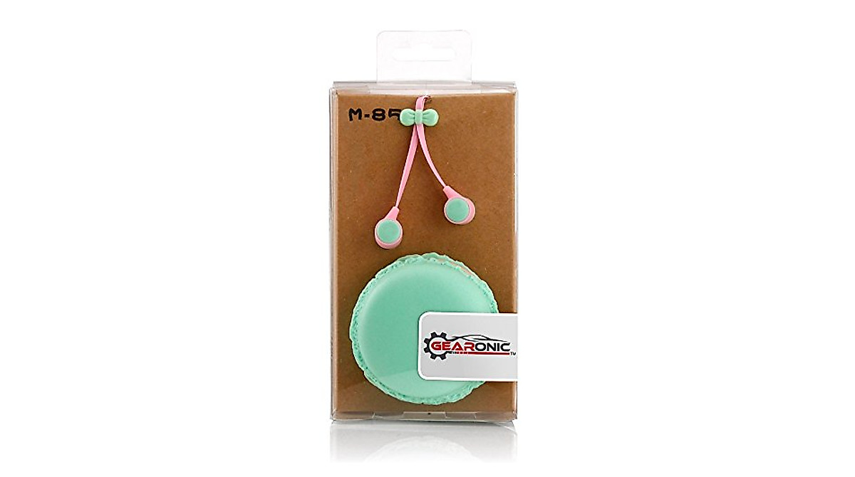 Cute GEARONIC 3.5mm Earbuds with Macaroon Case
