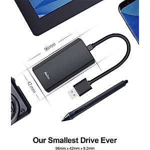 Netac External SSD Drive, SATA SSD Portable SSD 1TB for Type-C, Up to 500MB/s, USB 3.2 Gen2 10Gbps External Solid Hard Drive