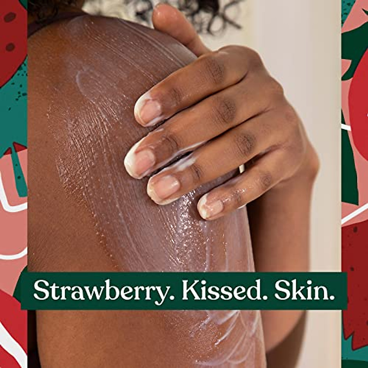 The Body Shop Jolly & Juicy Strawberry Essentials Gift Set – Seriously Sweet and Refreshing Vegan Body Care Gift – 4 Items