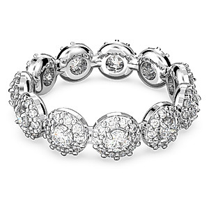 SWAROVSKI Una Crystal Ring, Pavé, Zirconia, Size 8