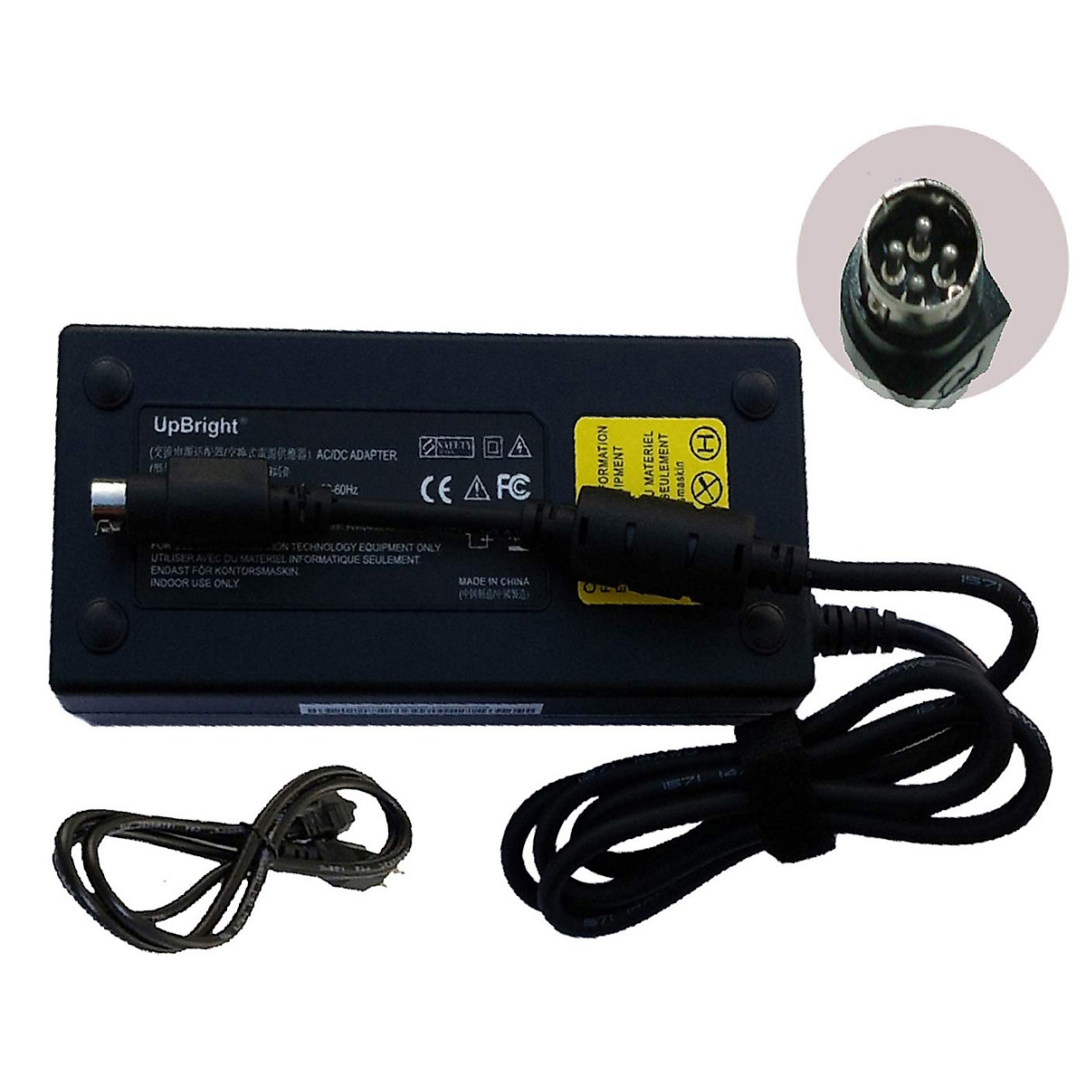 UpBright 4-Pin 12V AC/DC Adapter Compatible with Synology DS1520 DS1520+ DS920+ DS920 DS420J NAS DiskStation EA11011D-120 8.33A CWT 2ABU120F 10A 2AAL090F 7.5A ADP-100EB 12VDC Power Supply Cord Charger
