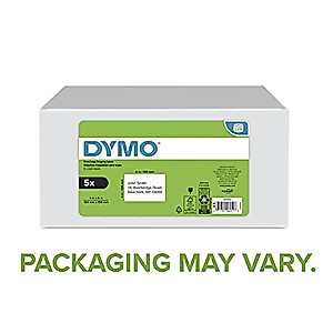 DYMO Authentic LW Extra-Large Shipping Labels for LabelWriter Label Printers, White, 4" x 6", 5 Rolls of 220 (1100 Total)