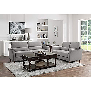 Lexicon Willow Living Room Loveseat, Gray
