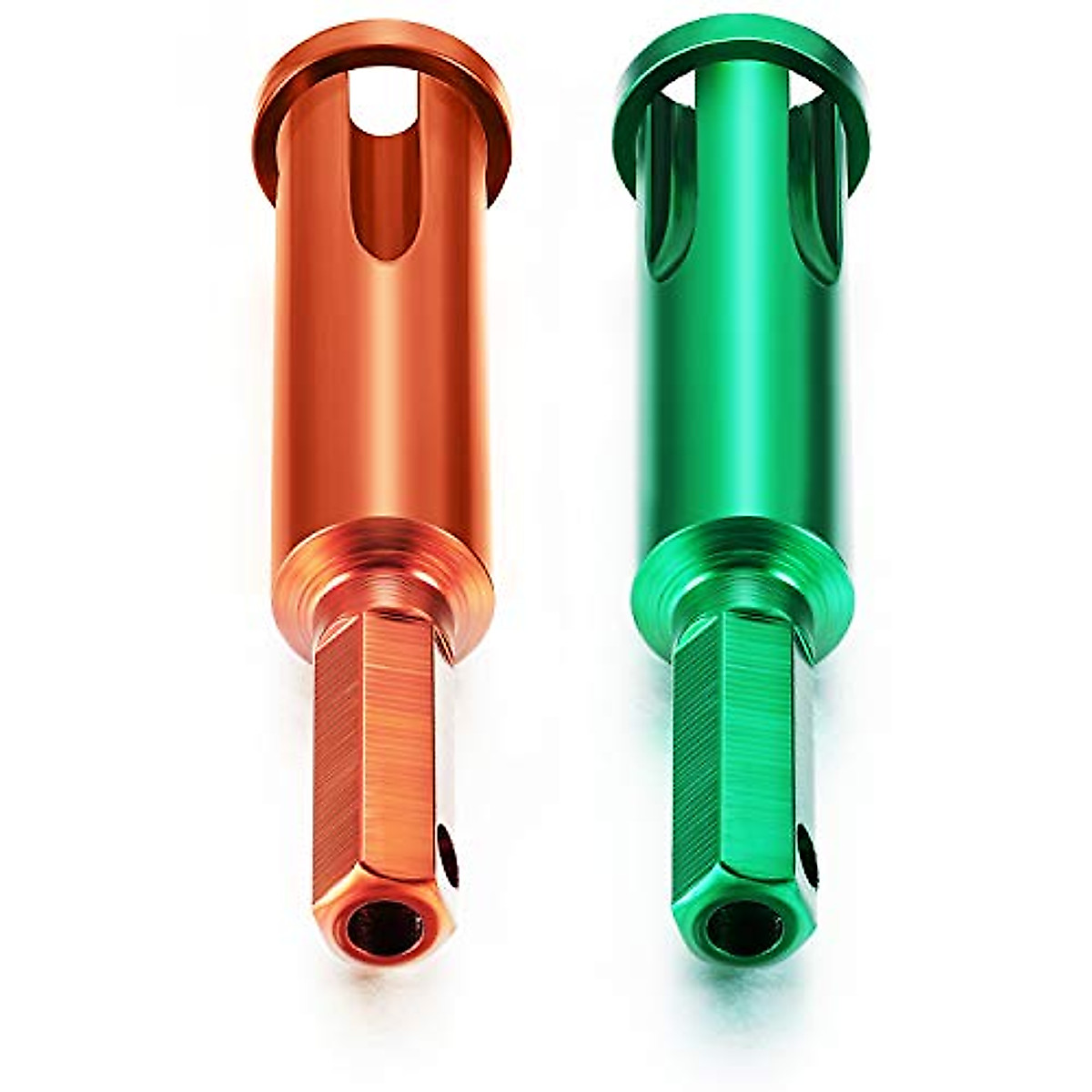 2 Pieces Wire Twisting Tools, Wire Stripper and Twister, Wire Terminals Power Tools for Stripping and Twisting Wire Cable, both Manual and Electric (Green and Orange)