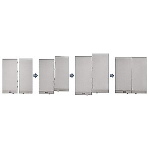 GOF Single Office Partition, Large Fabric Room Divider Panel, Custom Built Workstation 24" W x 72" H
