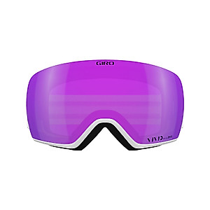 Giro Lusi Ski Goggles - Snowboard Goggles for Women - White Limitless Strap with Vivid Pink/Vivid Infrared Lenses