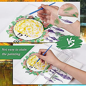 BENECREAT Artist Leaning Bridge Hand Acrylic Wrist Rest for Computer Keyboard, 14inch Transparent Creative Artist Bridge for Painting