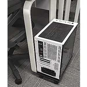 YuPinDiZu CPU Stand Computer Tower Stand Cart Floor PC Stand CPU Holder with 4 Caster Wheels Under Desk,NO Assemble (Black) (Black)