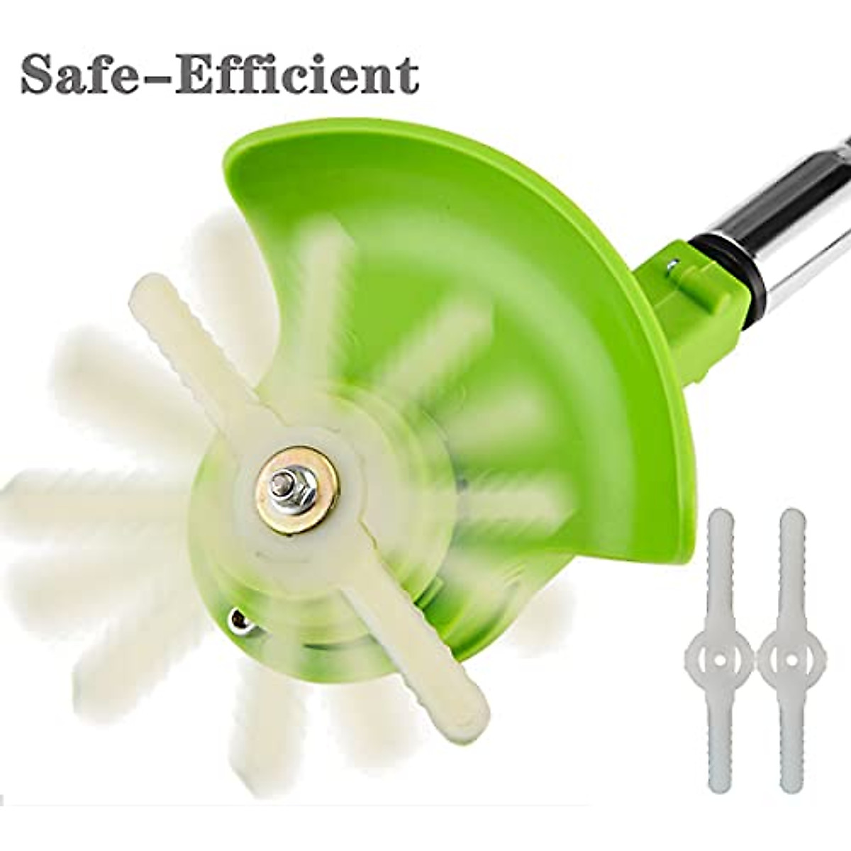 String Trimmer Head Blades Replace -20Pcs Plastic Lawn Mower Blades Grass Handheld Trimmer Head Replacement Cutter Garden Weed Replacement Blade for Cordless Grass Brushcutter (10 White + 10 Black)