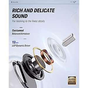 Donner Noise Cancelling Wireless Earbuds, Bluetooth 5.2 Earphones with 5 x EarTips, 4 Mic Clear Calls, 12mm Drivers, App for Custom EQ, 32H Playtime, Fast Charging, Transparency - Dobuds ONE,White