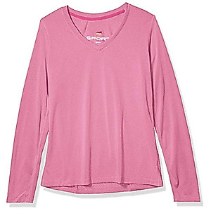 Hanes womens O9309 athletic shirts, Amaranth Heather, Large US