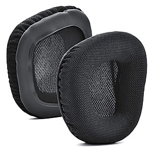Void RGB Ear pads defean Replacement Ear Cushion Cover Compatible with Corsair Void RGB Elite USB Premium Gaming Headset，High-Density Noise Cancelling Foam (Black Fabric)