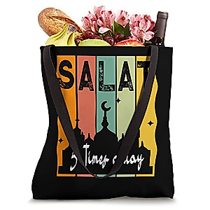 First Salat 5 Times Day Muslim Prayer Design Ramadan Kareem Tote Bag