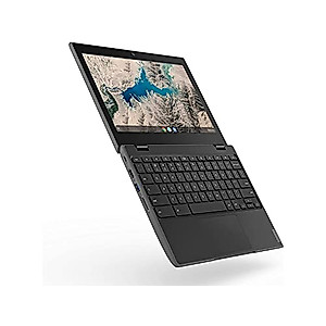 Lenovo 100e 2nd Gen 11.6" Rugged & Spill Resistant Laptop HD Chromebook Laptop, MT8173 CPU, 4GB LPDDR3 RAM, 32GB eMMC TLC SSD, 720P HD Camera, Black, Chrome OS