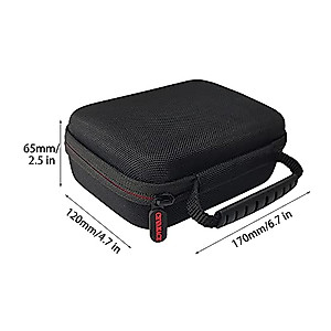 Evanice EVA Hard Case with Foam，6.7 x4.7 x2.5 inches Hard Sided Camera/Digital Case EVA shockproof Outdoor case，Suitable for storage of drones, digital products, electronic instruments, etc.