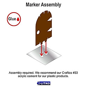 LITKO Terrain Door Markers | Compatible with Dungeons & Dragons & Pathfinder | DND | 5E | TTRPG | (Wooden Door)