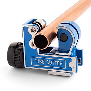 Loreso Mini Copper Pipe Tubing Cutter - Mini Tube Cutter for 1/8, 1/4, 1/2 to 1 1/8 Copper Brass Aluminum & Thin Stainless Steel Pipes (3-28mm) OD