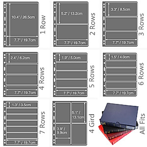 MUDOR Empty Stamp Albums Stockbook for Professional Collectors, Classic Binder with Slipcase (Black)