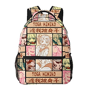 My Comics Hero Cartoon Academia Himiko Toga Backpack, Polyester Anime Shoulders Backpacks, Casual Bag, Custom Day Pack