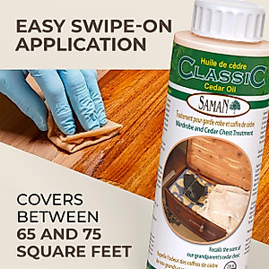 Saman Classic Cedar Wardrobe & Chest Treatment Oil – Revives The Faded-Out Cedar Scent - COC-000-250 – 8 oz / 236 ml