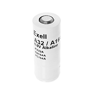 Exell Battery A32PX 6V Alkaline Battery Fits/Replaces Yashicas Electro 35GL, Electro GSN, Electro GTN, Electro AX, MG-1, PX32, Mallory TR164, Eveready 164, E164, V164, National HM-4N, 4NR52