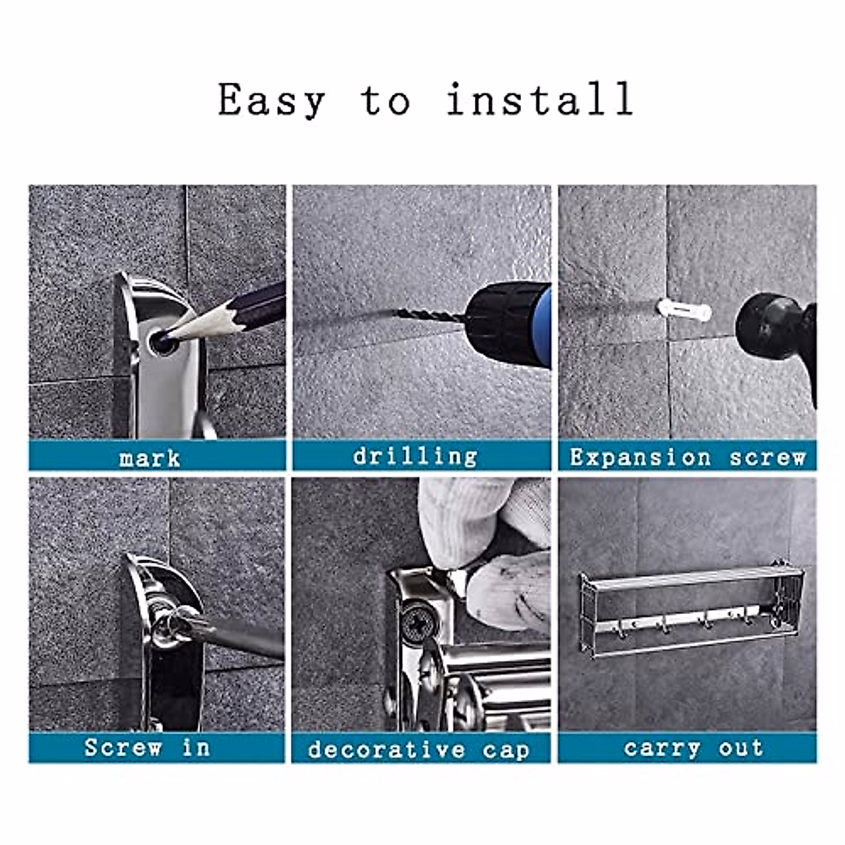 XMCX Retractable Laundry Drying Rack Wall Mounted Hanging Dryer Bathroom Towel Rack with Hook Space-Saving Washing Clothesline Easy Storage (Size : 100cm/39.4inch)