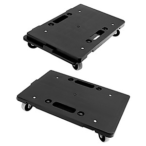 QWORK Furniture Moving Dolly with Wheels, 2 Pack Moving Rollers Leg Dollies, Portable Furniture Movers, 440 Lbs Capacity Small Flat Dolly