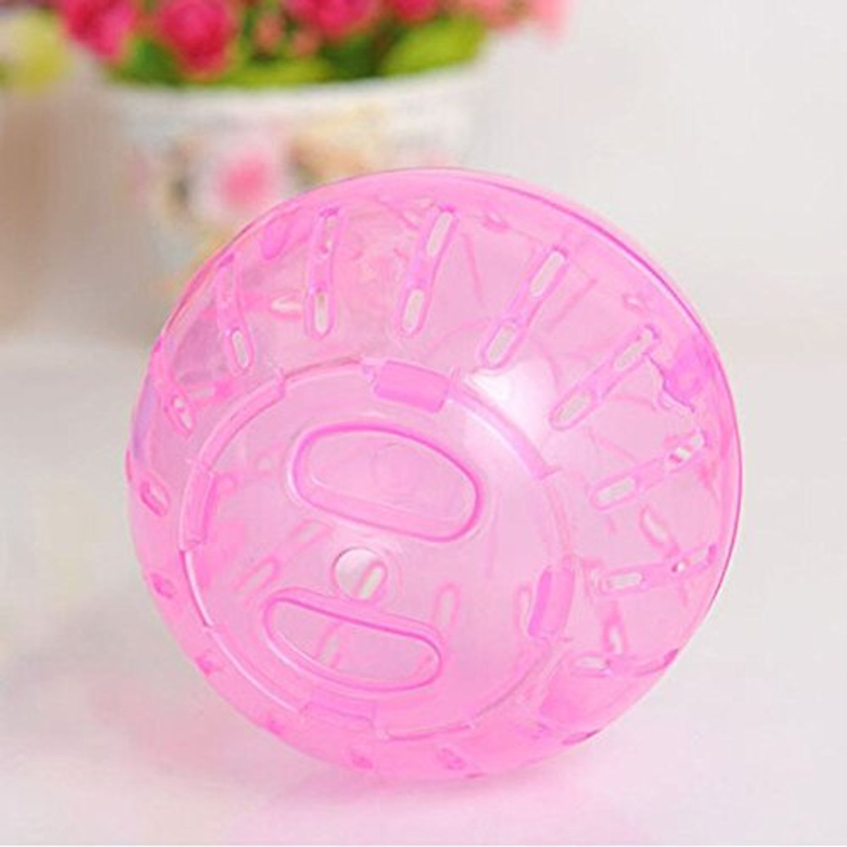 Giveme5 Pack of 3 Plastic Mini 4 inch Small Run Exercise Ball for Cute Hamster Gerbil Rat Mice Pet Jogging Play Toy (Color Random)
