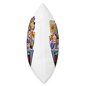 JEFF DUNHAM Albany, NY (2023) Throw Pillow, 16x16, Multicolor