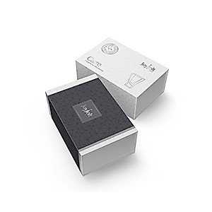 JoyJolt Carre 2-Piece Cocktail Glasses Set, 8 Ounce Martini Glasses