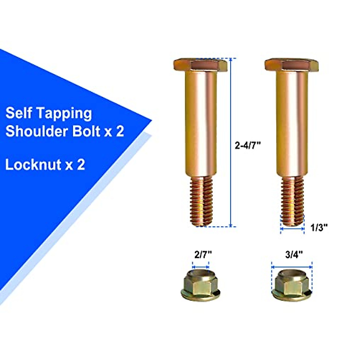 734-0973 Deck Wheel for Cub Cad et Riding Mower, 2 Pack 112-0337 Rear Deck Roller Wheels for Cad XT1-LT46 LT1042 LT1045 Craftsman T240 Lawn Tractor, MTD 42" 46" Deck Lawn Mower
