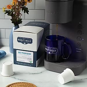 Organic Positively Tea Company, Juicy Peach Black Tea, K-Cup Compatible, 24 Pods