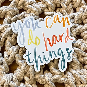 Swaygirls magnets | Cute fridge magnets | You can do hard things refrigerator magnet | Inspirational quotes | Be nice.