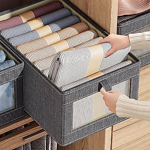 Visible Closets Clothes Organizer Jeans Storage Box Cabinet Drawer Bedroom Wardrobe Underwear Socks Storage Organizer