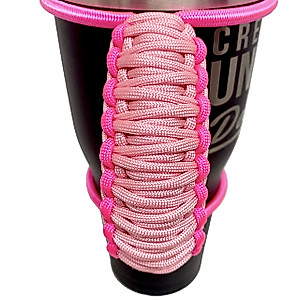 Creating Unique Designs Handmade Elastic Tumbler Handles 20 30 32 40 oz (Handle Only) (Rose Pink, Neon Pink)