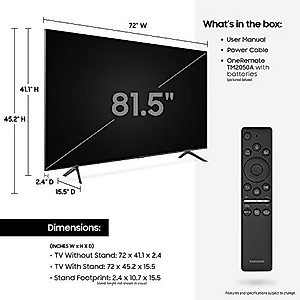 SAMSUNG 82-inch Class QLED Q60T Series - 4K UHD Dual LED Quantum HDR Smart TV with Alexa Built-in (QN82Q60TAFXZA, 2020 Model)