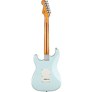 Squier 40th Anniversary Vintage Edition Stratocaster Electric Guitar, with 2-Year Warranty, Satin Sonic Blue, Maple Fingerboard
