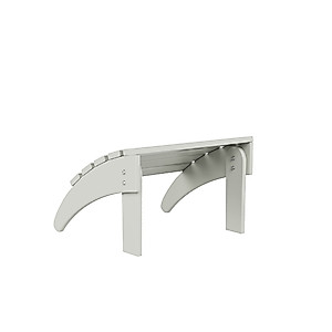 WO Home Furniture Adirondack Ottoman Outdoor Patio Footrest 13.5" Inch Folding Footstool for Outdoor Adirondack Chair (Sand)