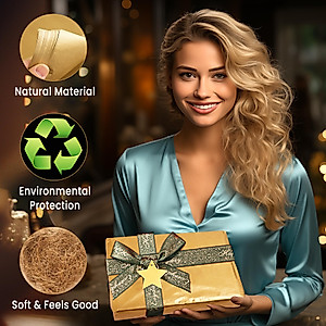 SANZIX 120 Sheets Gold Tissue Paper for Gift Bags 14" x 20" - Metallic Gold Tissue Paper Bulk, Ideal for Gift Wrapping, Craft Projects, Gold Party Decor, and Gold Wedding Decor DIY Artworks Flower Decoration Crafts Birthday Festival