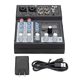 CAD Audio MXU4-FX 4 Channel Mixer with USB Interface and Digital Effects , Black