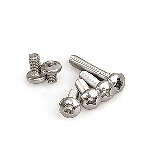 #0-80,#0-90 Phillips Pan Head Machine Screws Assortment Kit,10 Size (300 Piece),304 Stainless Steel,Full Thread