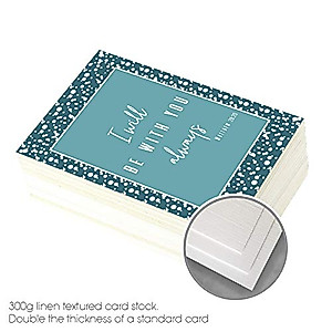 4x6 Blank Christian Greetings Bible Verse Scripture Cards with Envelopes and Matching Stickers, Boxed Set of 20 Religious Inspirational Cards in 5 Unique Designs by Nora's Nursery