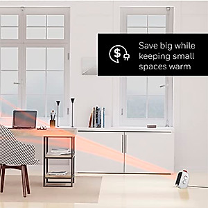 Honeywell UberHeat 5 Ceramic Space Heater for Small Rooms, White