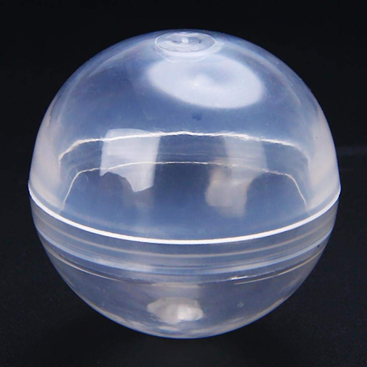 Zonster 10pcs Clear Plastic Balls Empty Round Clear Capsules for Toy Gumball Machines Small Containers Surprise