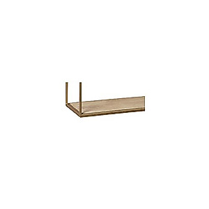 Signature Design by Ashley Efharis Shadow Box Set, 3 Piece Wall Shelf, Natural & Gold Finish