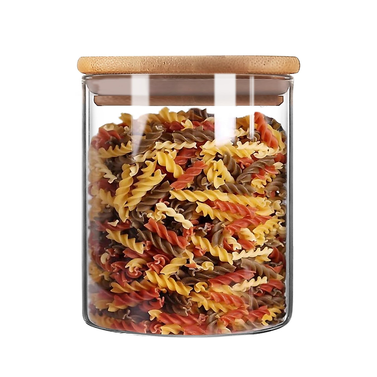 BSDPREF 27oz Glass Food Storage Jars Set of 1, Glass Storage Jars with Airtight Lids Pantry Organization Jar, Spice Jar, Blooming Tea, Coffee and Sugar Container, Small Canister Set for Kitchen