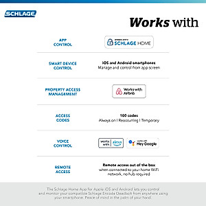 Schlage Encode Smart Wi-Fi Deadbolt with Century Trim in Satin Nickel