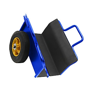 Heavy Duty Panel Dolly with Handle and 2Pcs 10" Solid Rubber Tires Wheels Slab Dolly 1000 Pound Weight Capacity All Terrain Moving Cart Handling Panel Dolly Heavy Dity Door Cart Dolly