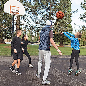 Wisdom Leaves Kids Youth Basketball Size 5 (27.5") Rubber Indoor Outdoor Basketball for Child Boy Girls Teen Park Backyard Pool Play Games