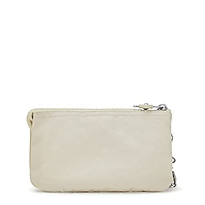 Kipling Women's Creativity Large Pouch, Versatile Cosmetics Kit, Lightweight Nylon Travel Organizer Wallet, Light Sand, 7.25" L x 4.25" H x 0.5" D